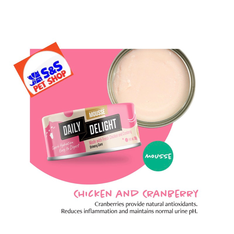 Daily Delight Cat Food Mousse 80g 🔥🔥{Ready Stocks}{Bundle of 12/24 ...