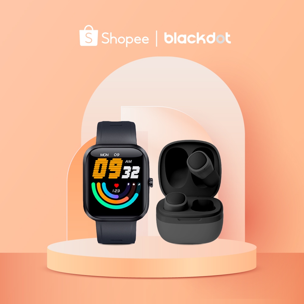 Shopee x Blackdot 1.1 Brand Box - Pro 2 Wireless Earbuds + GT1 Smart Watch Combo | Shopee Singapore