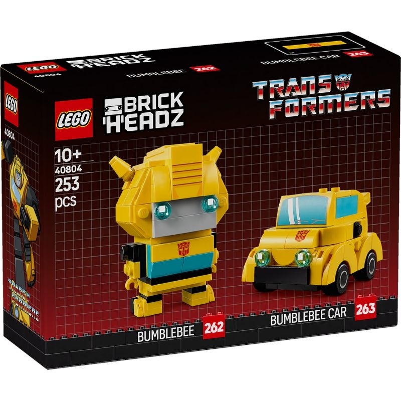 LEGO BrickHeadz 40804 Transformers Bumblebee Robot & Vehicle | Shopee ...