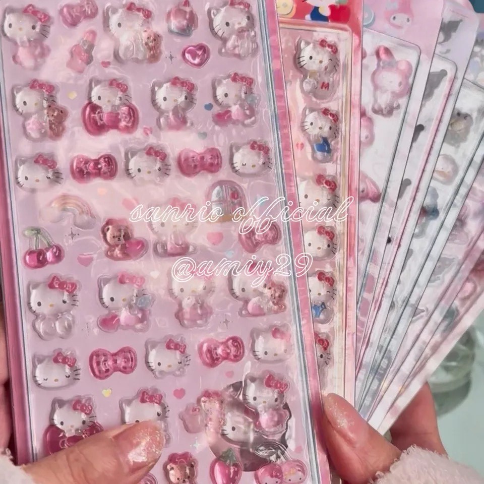 direct delivery from Japan sanrio 3D Bon Bon Drop Sticker Hello Kitty ...