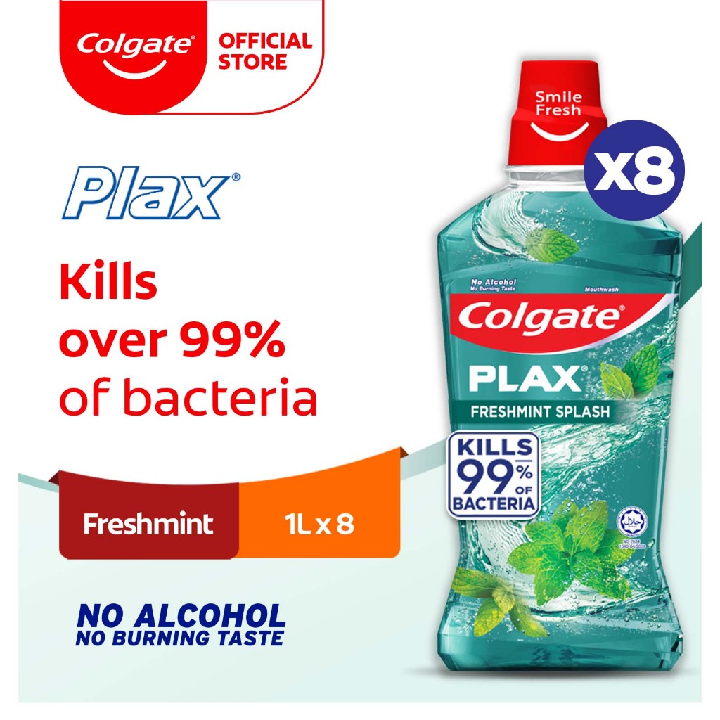 Colgate Plax Assorted / Peppermint / Freshmint Mouthwash 1L [Bundle of ...