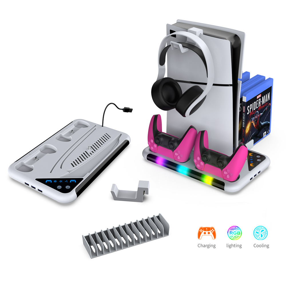 New! Dobe Multifunctional Cooling Stand for PS5/PS5 Slim Console TP5 ...