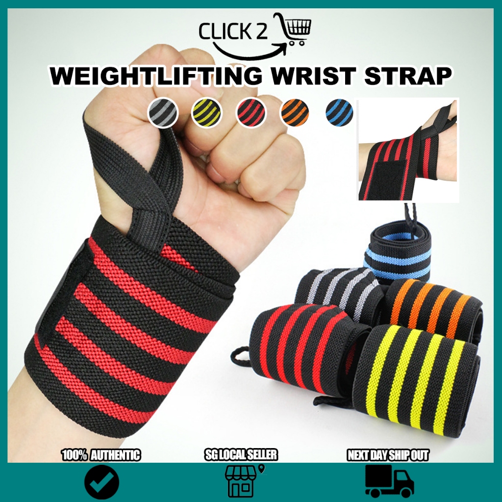 🔥SG🔥 Weightlifting Wrist Strap/ Dumbbell Barbell Weight Lifting Support ...