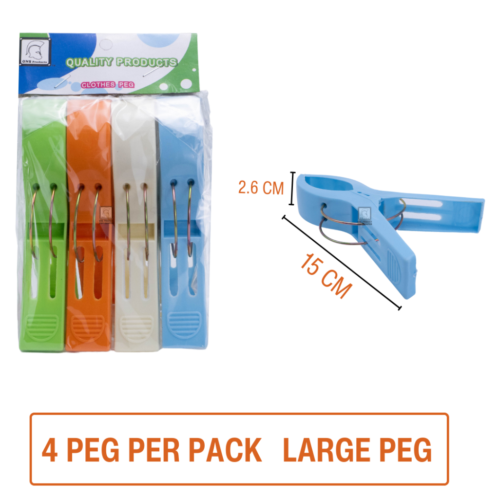 ONS Plastic Clothes Clips Laundry Pegs Clothes Peg (Wide Variety ...