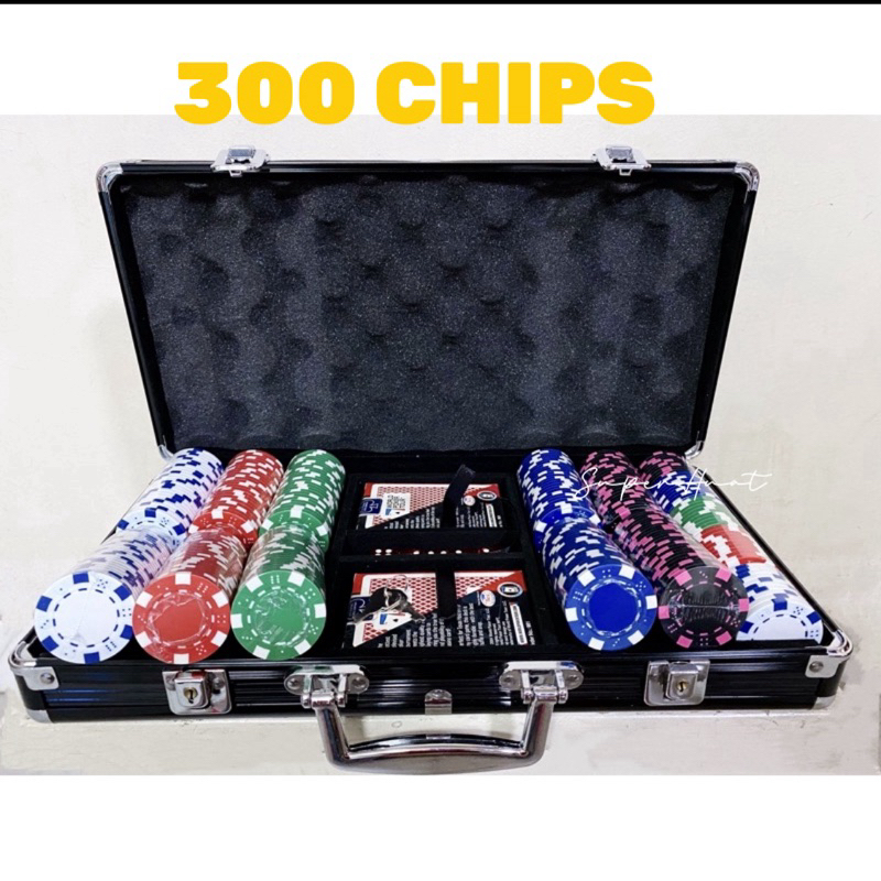 [Local Ready Stock] Poker Chip Case 100 / 300 Chips Set | Shopee Singapore