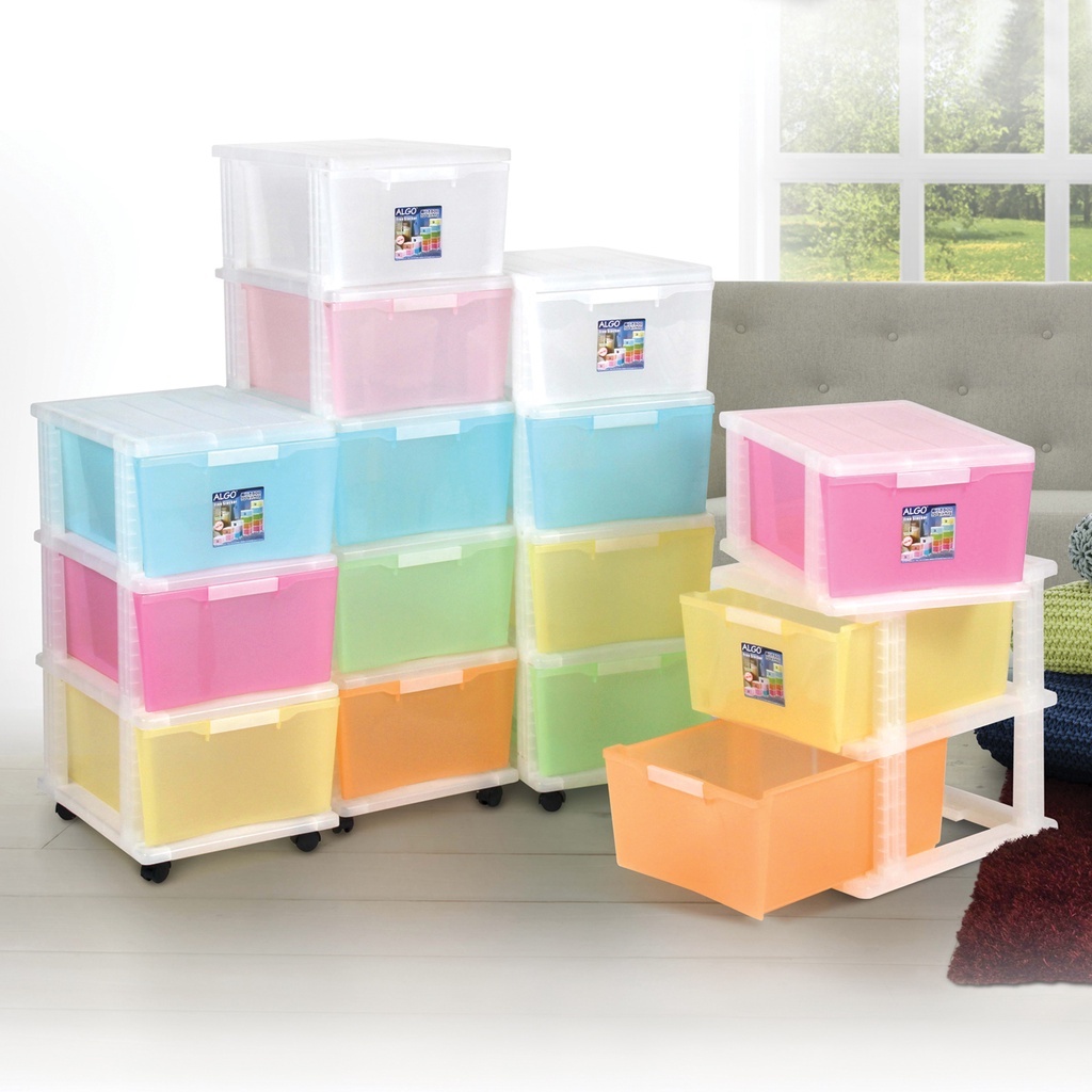 [SG Stock] ALGO Storage box, Stocker Home Organizer Drawer with Wheels ...