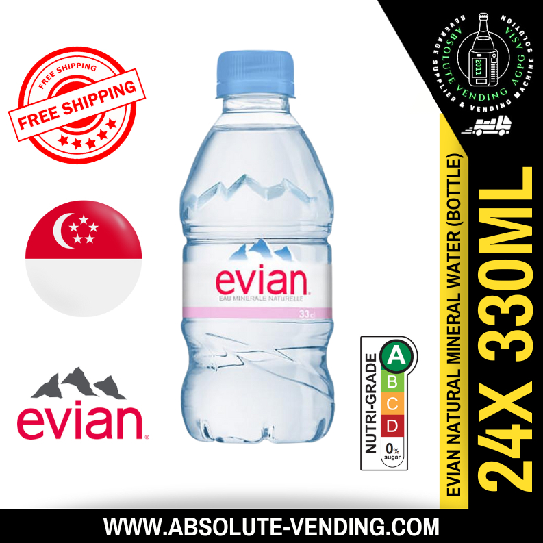 EVIAN Mineral Water 330ML X 24 (BOTTLE) | Shopee Singapore