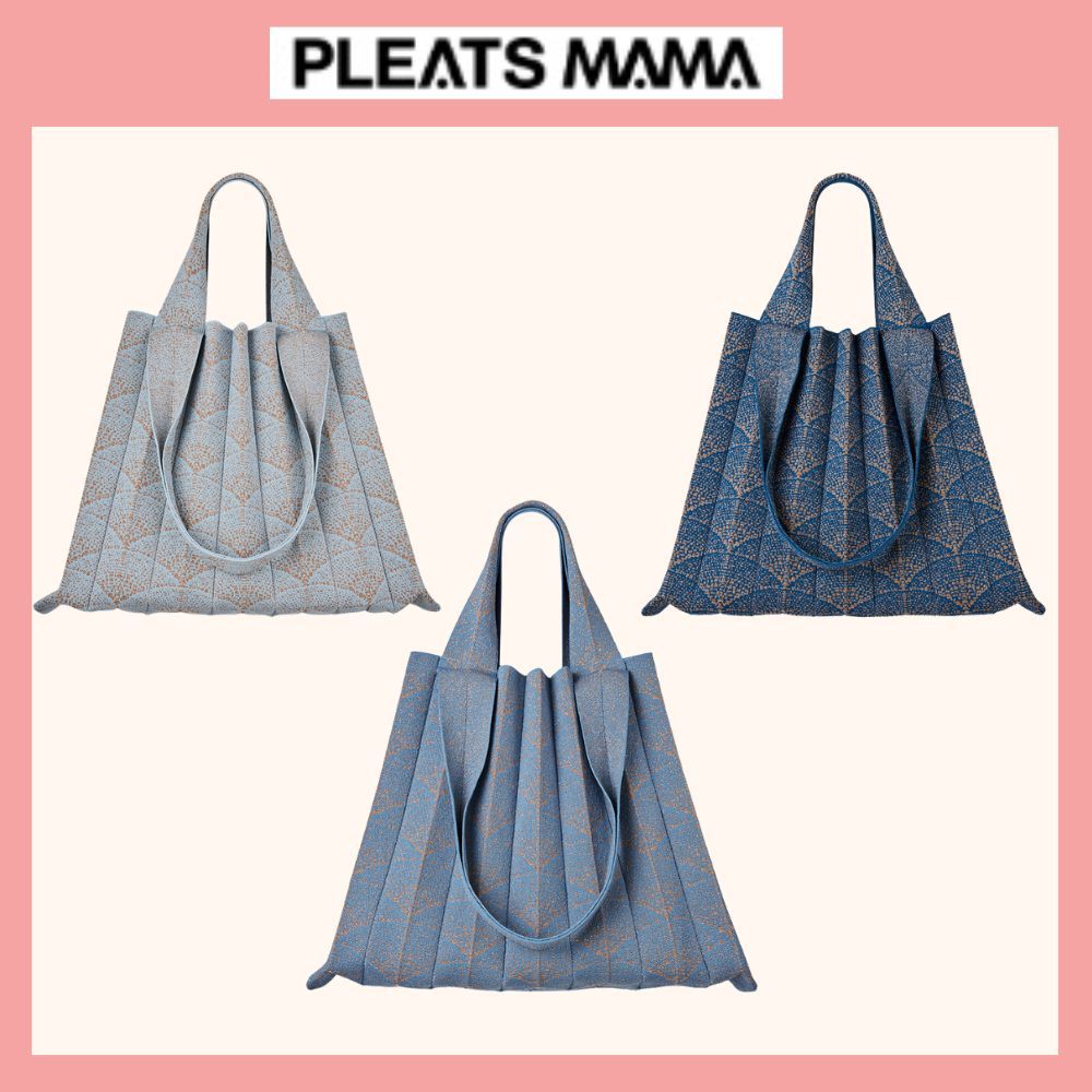 [PLEATSMAMA] 2024 Edition Two way Shopper Bag Indigo/Powder/Sky Blue Oriental Style : Made in ...