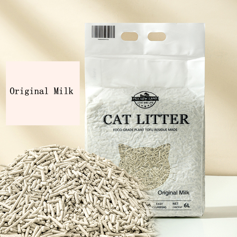 【Ready From SG】Cat Litter Tofu 6L Cleaning Clump Tofu Litter Eco ...