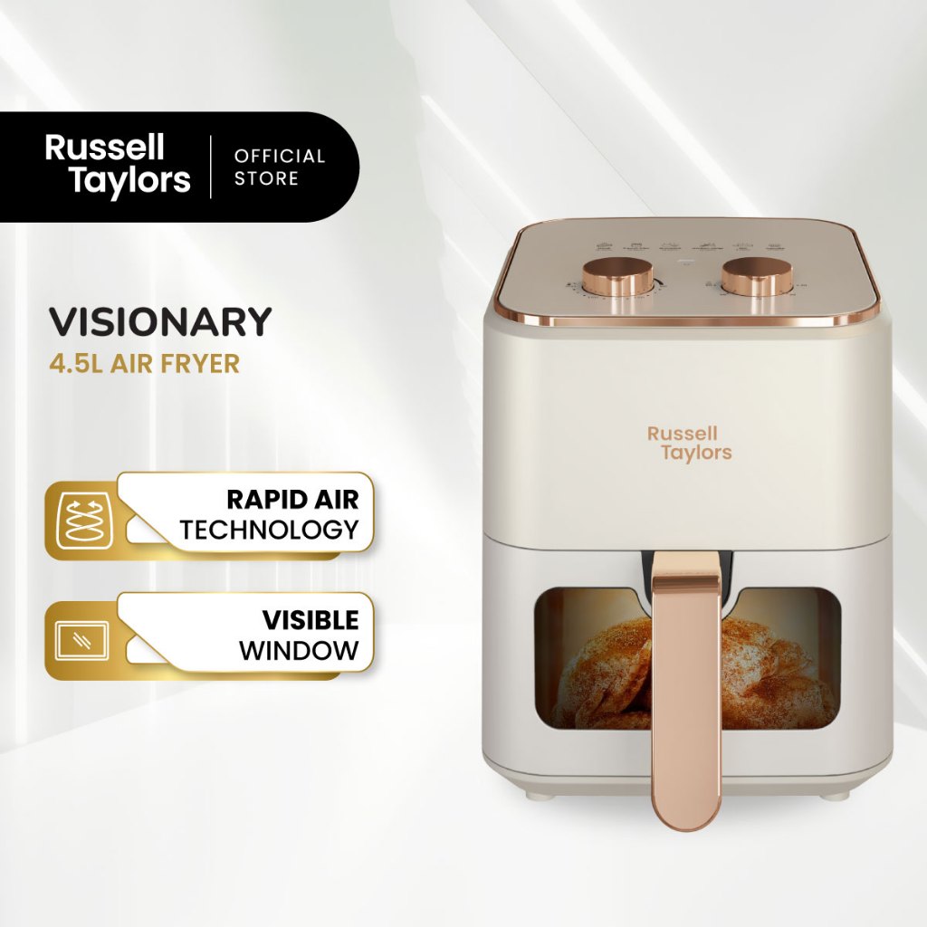 Russell Taylors Retro Series 3D Visible Window Air Fryer Large (4.5L ...