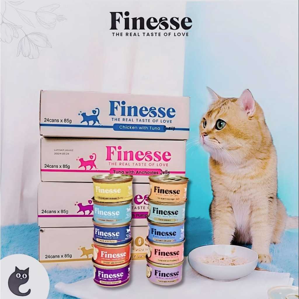 Finesse Cat Canned Food Grain-Free 85g (24 cans) | Shopee Singapore