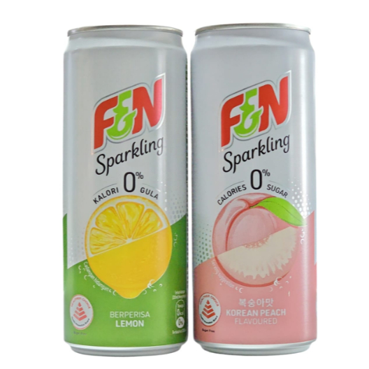 F&N Sparkling Zero Grapefruit/Peach/Lemonade (325ml x 24cans) | Shopee ...