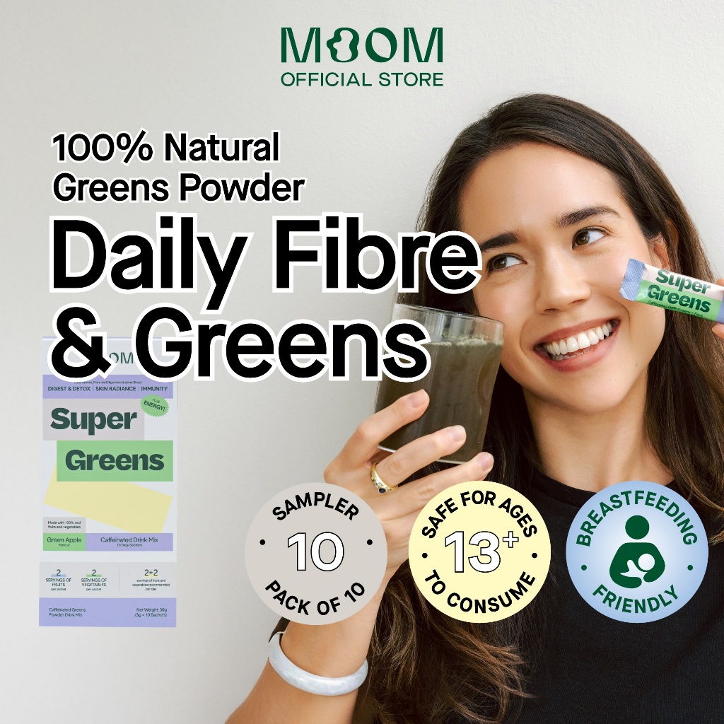 [10PC SAMPLER PACK] Moom Health™ Super Greens. Daily Greens, Fibre ...