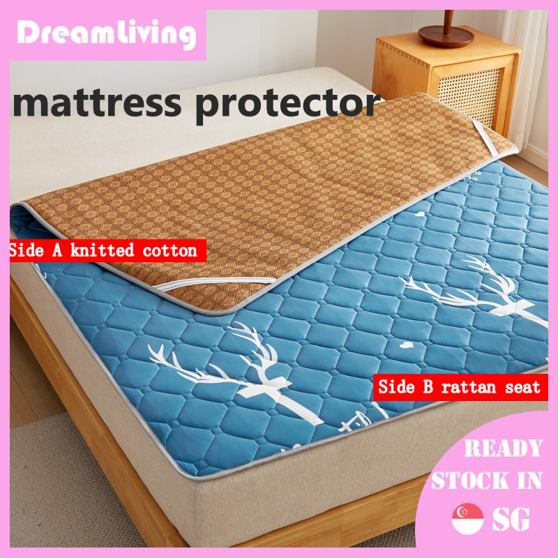 Cooling Mattress Protective Cover Vine Mattress Soft Mattress Single ...
