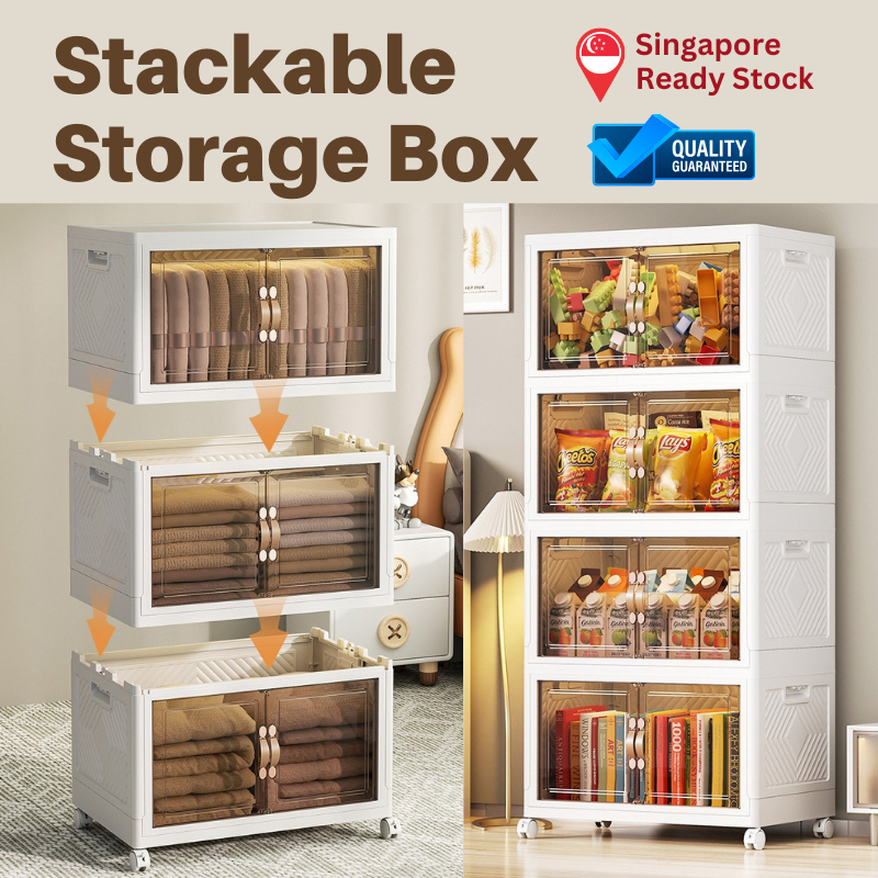 Foldable Cabinet/ Foldable Stackable Storage Drawer/ Stackable Storage ...