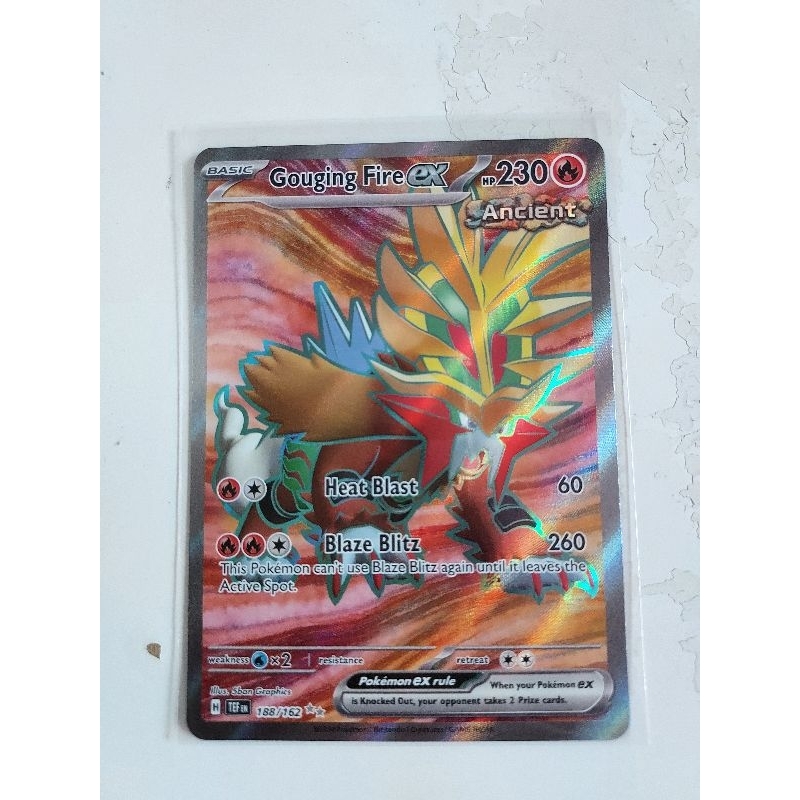 Pokemon gouging fire ex full art temporal forces card | Shopee Singapore