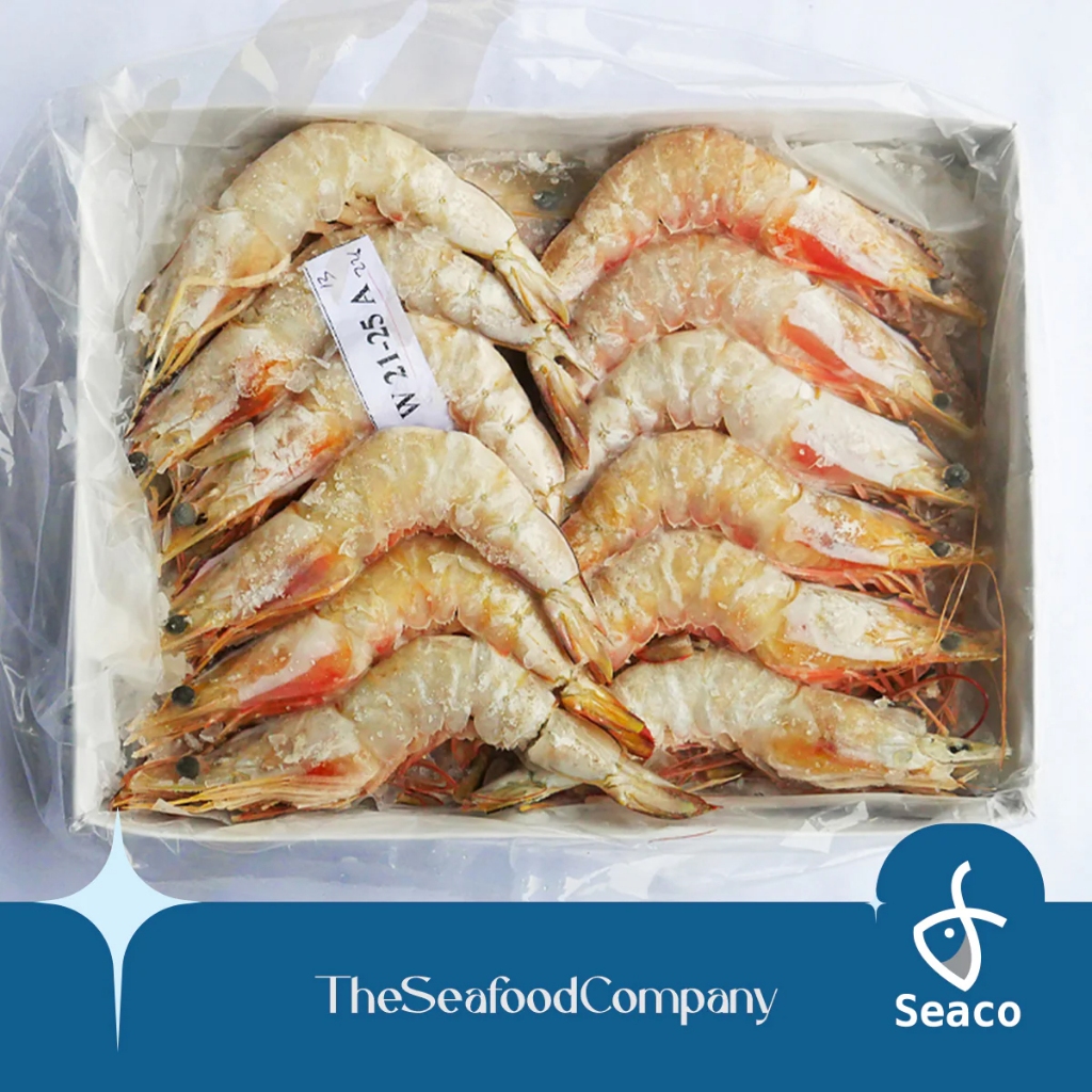 [SEACO] Pink Leg Prawn HOSO 21-25 (1Kg/pkt) | Shopee Singapore