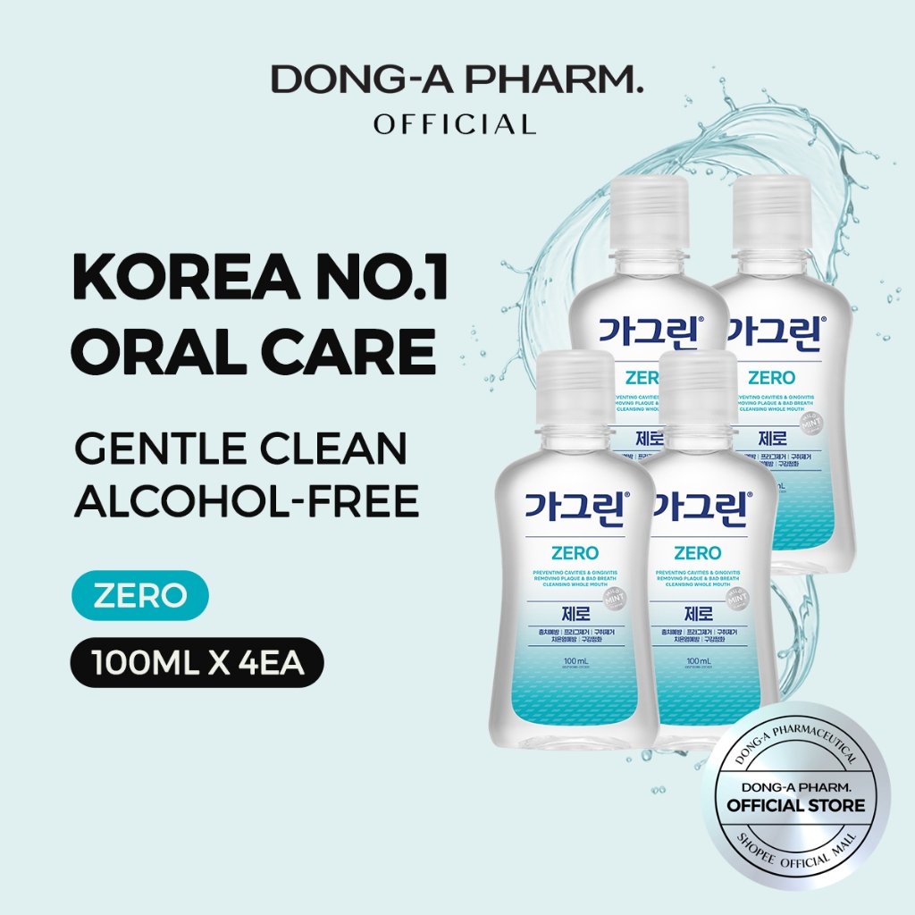 [Garglin] Zero Mouthwash 100ml x 4ea | Shopee Singapore