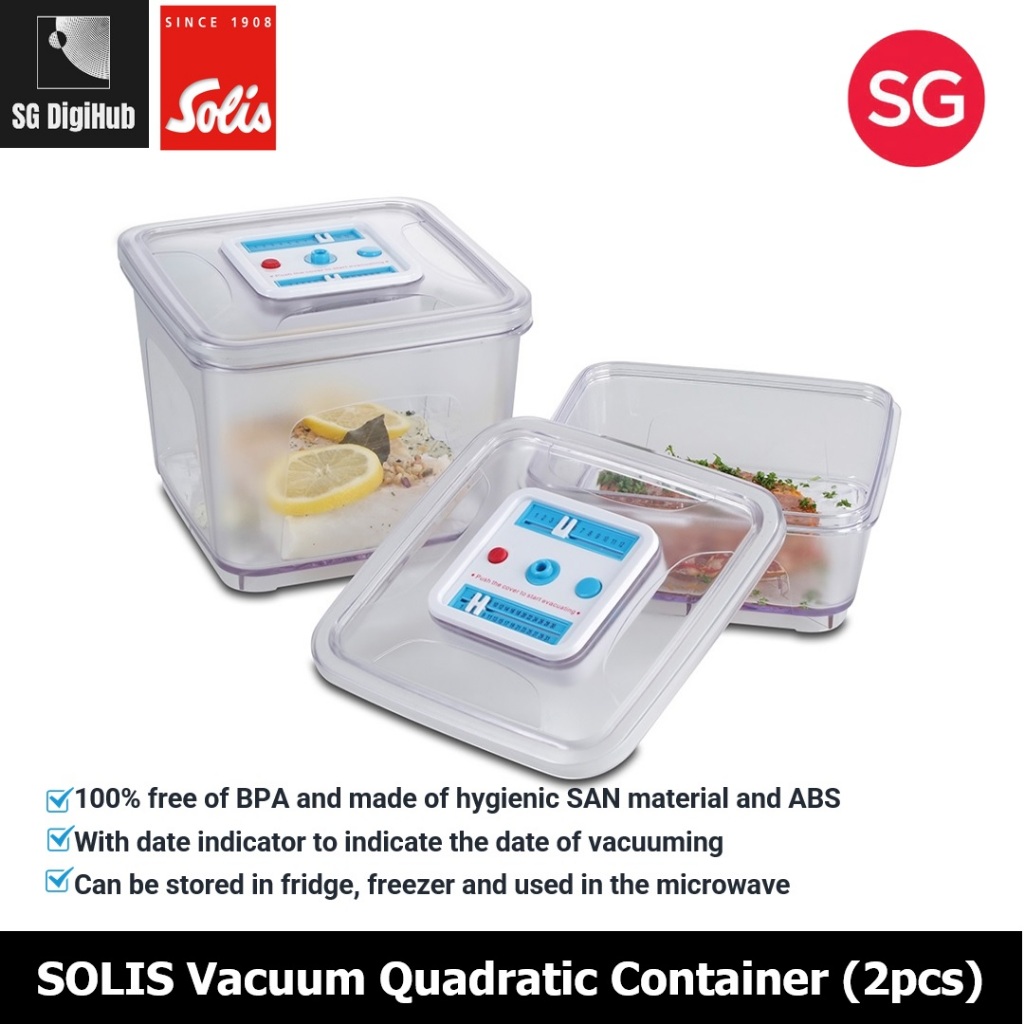 Solis Vacuum Quadratic Container (2pcs) | Shopee Singapore