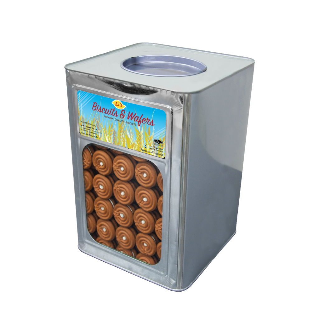 Li's Chocolate Cookies with Vanilla Cream 5kg Bulk Tin Sandwich Biscuit Halal Cookies | Shopee ...