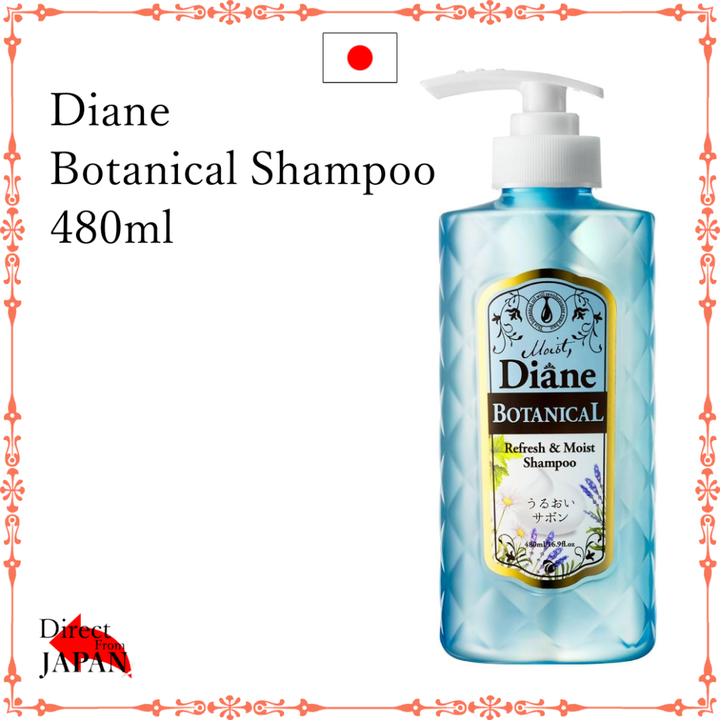 Diane Botanical Shampoo 480ml Refresh & Moist | Shopee Singapore
