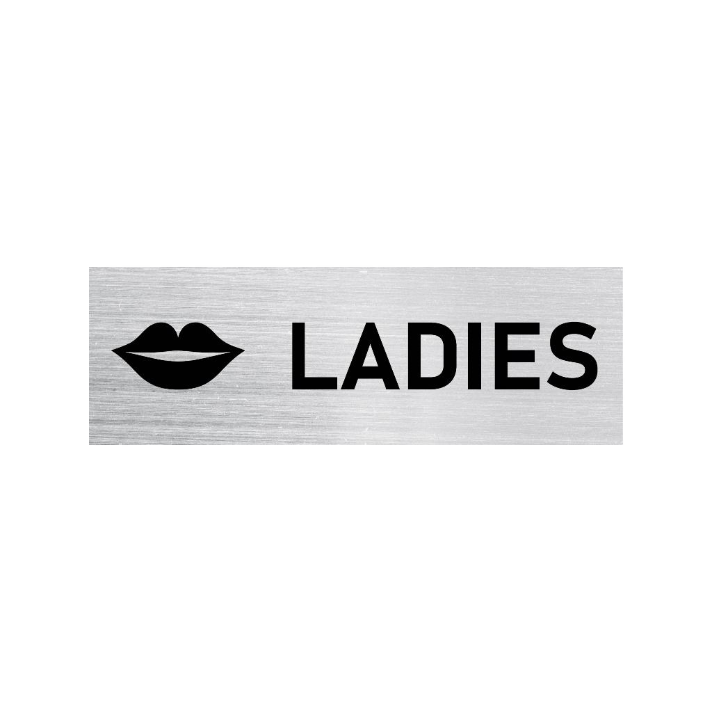 LADIES SIGN/SIGNAGE | 300mm x 100mm | WASHROOM SIGN, RESTROOM SIGN ...