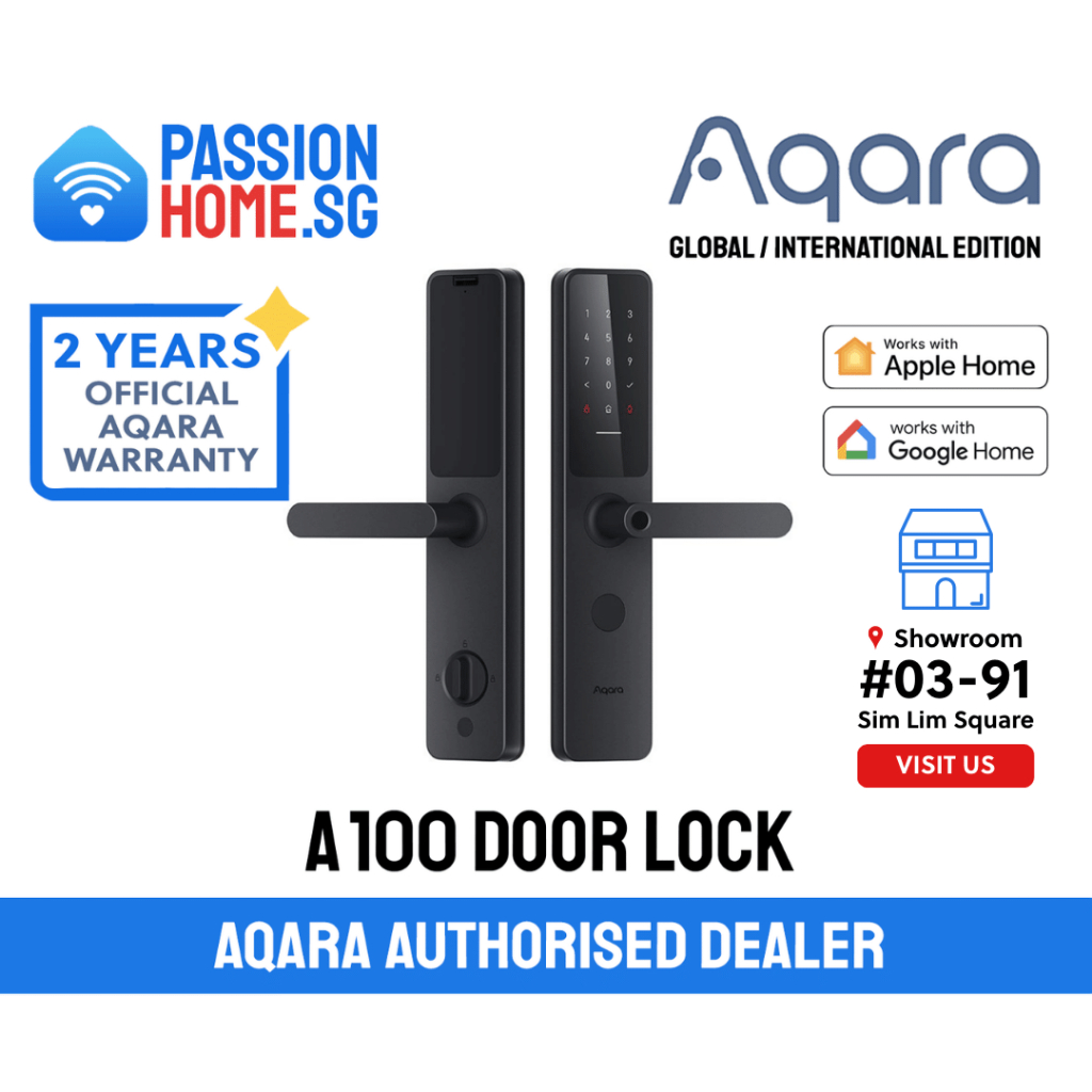 AQARA A100 Smart Door Lock - Zigbee Global International Edition) with ...