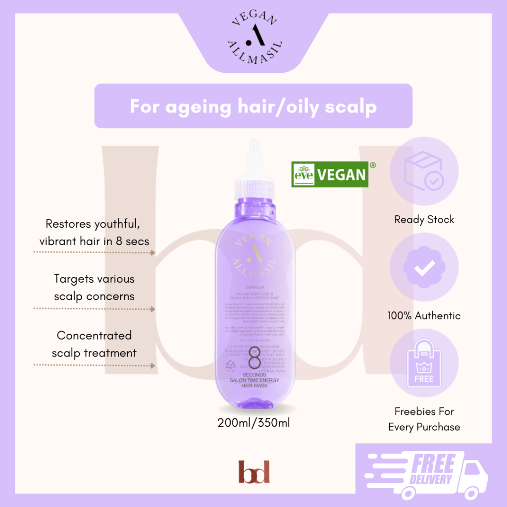 ALLMASIL 8 Seconds Salon Time Energy Hair Mask/Conditioner 🇰🇷 | Shopee ...