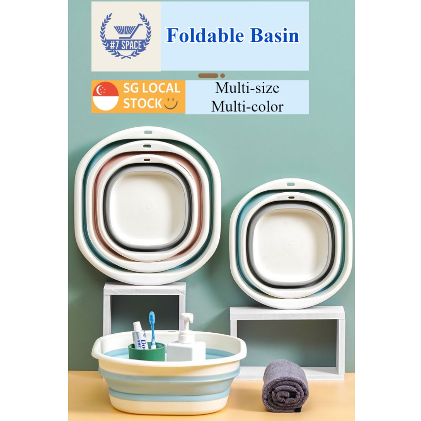 Foldable Basin / Multipurpose Wash Basin Bucket / Portable Collapsible ...