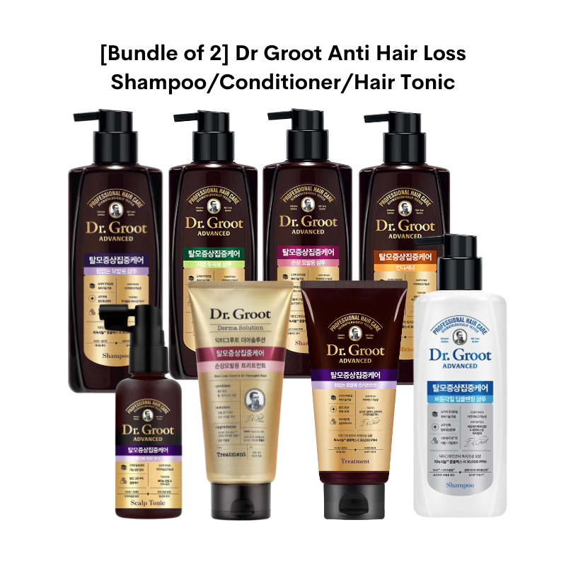 [Bundle of 2] Dr Groot Anti Hair Loss Shampoo/Conditioner/Hair Tonic ...