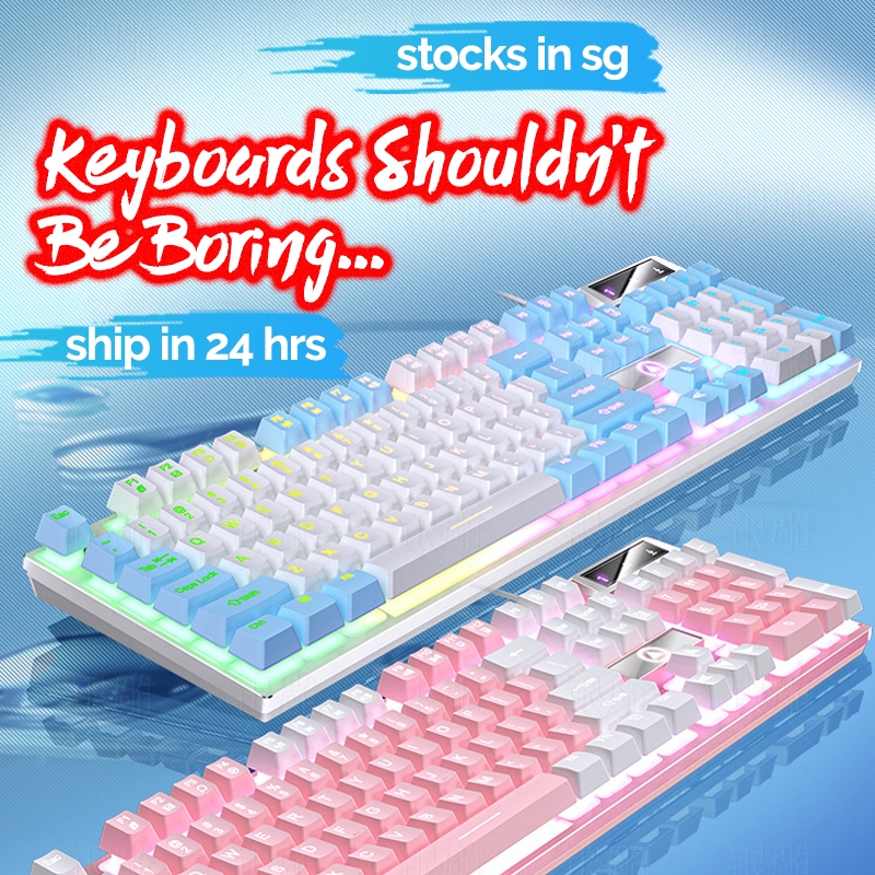 Lifely Keyboard Mouse Membrane, Rainbow Backlight Cool Colors & Durable ...