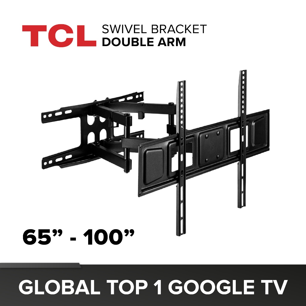 TCL - 65" to 100" Swivel Bracket (Double Arm) Wall Mount Installation ...
