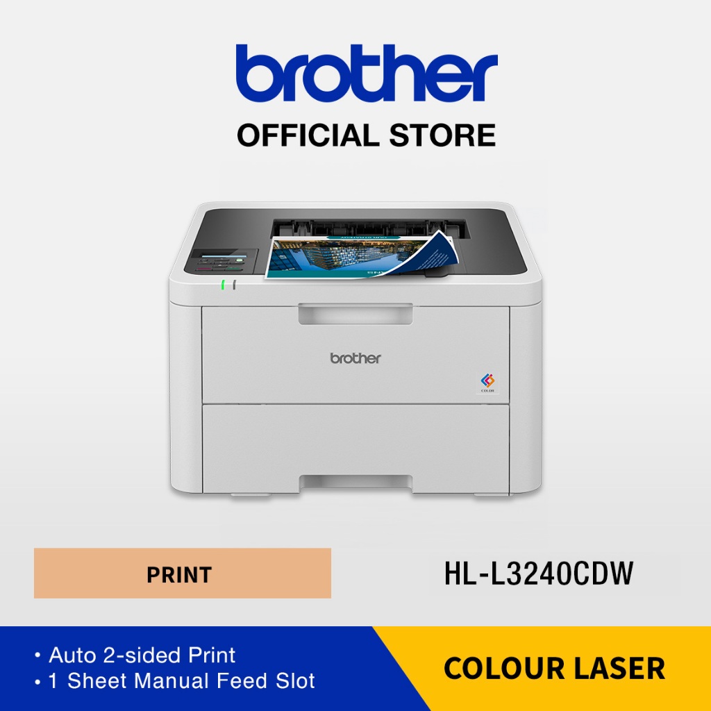 Brother HL-L3240CDW Single Function Color Laser Printer | Duplex Print | Dual Band Wireless ...