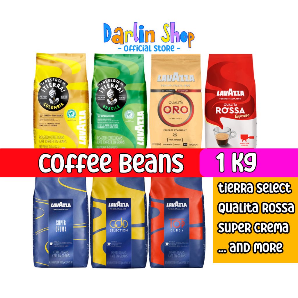Lavazza Coffee, 1kg Coffee Beans - Qualita Oro / Super Crema / Rossa ...