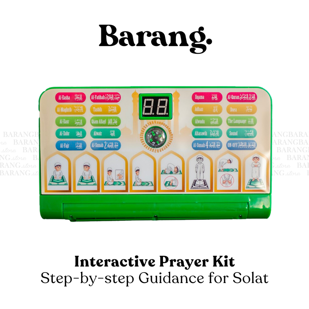 Interactive Prayer Kit for Muslim Children & Adults - Educational Solat ...