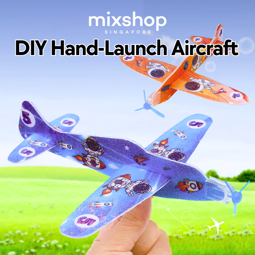 mixshop DIY Hand-Launch Aircraft, Aeroplane toy, Kids Toys, Goodies Bag ...