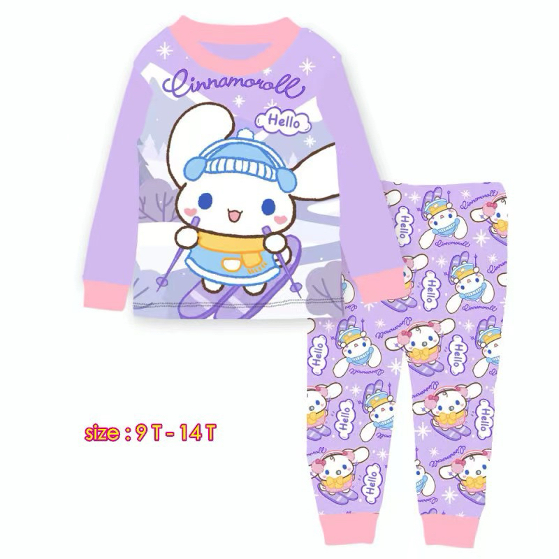💖SG SELLER 💖 Long sleeve Children Pyjamas 💖Cinnamon Roll 💖Kuromi💖 ...