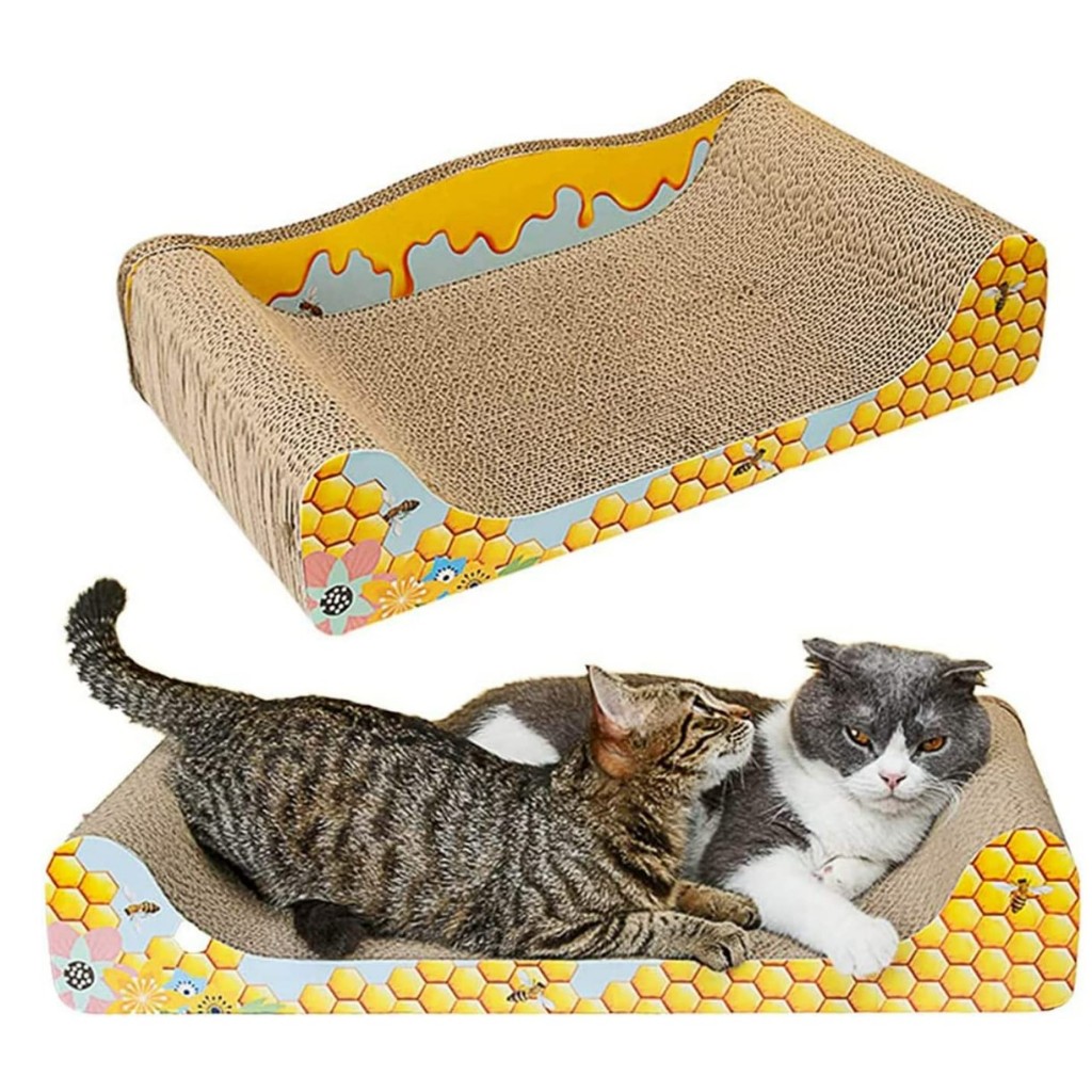 Cat Scratcher Board Wave Sofa Bed Thick Scratching Sofa for Cat ...