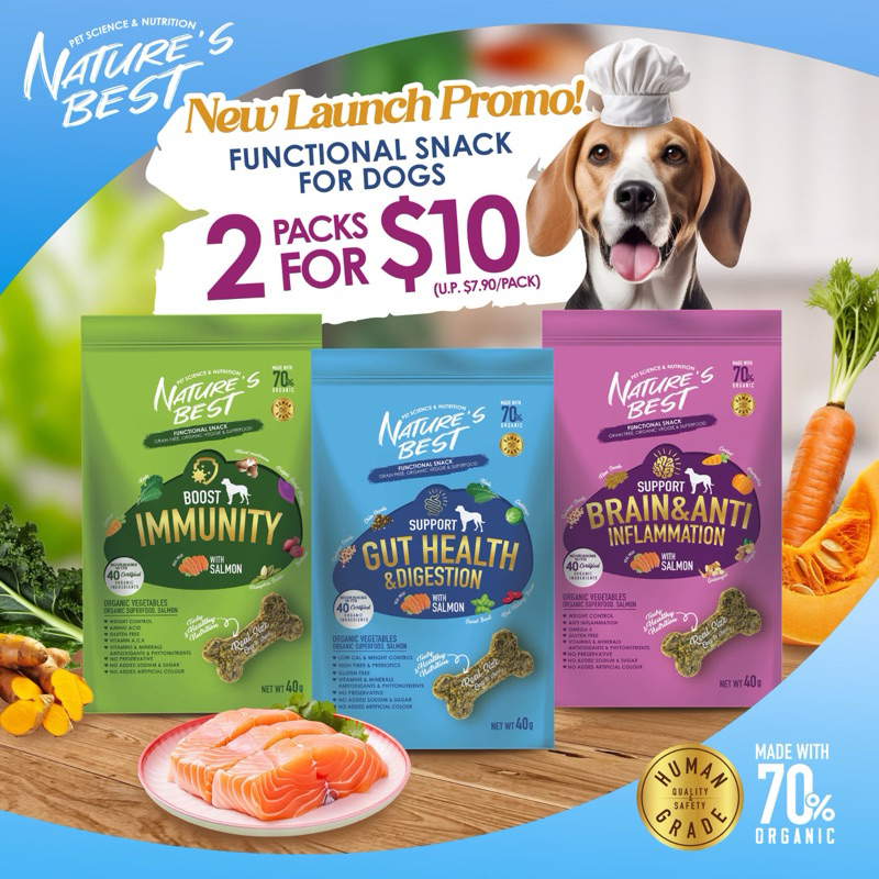 Nature’s Best Boost Functional Snack for Dogs (40g) | Shopee Singapore
