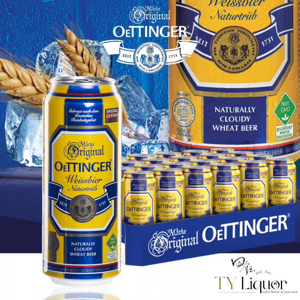 Oettinger Weissbier, 24 Cans x 500ml (BBD: Dec 2025) | Shopee Singapore