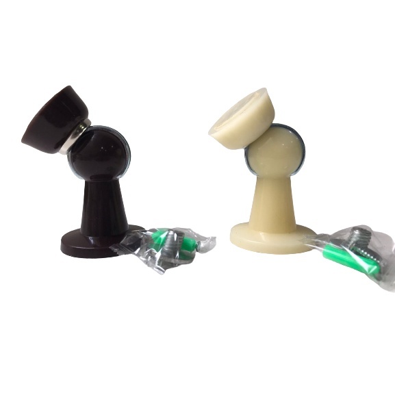 PVC Magnetic Door Holder / Stopper (Brown/Ivory) | Shopee Singapore