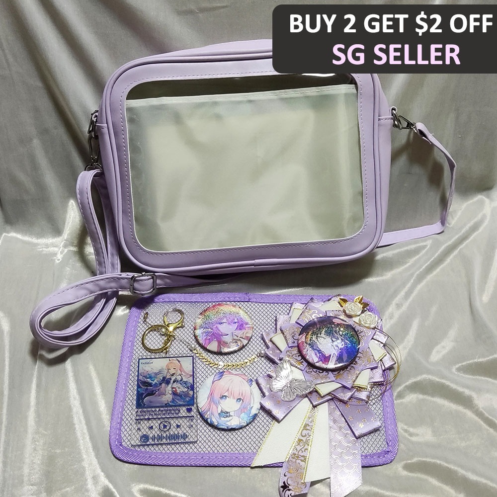 SG Ita Bag Insert Japanese Bag Itabag Sling Crossbody Bag Transparent ...