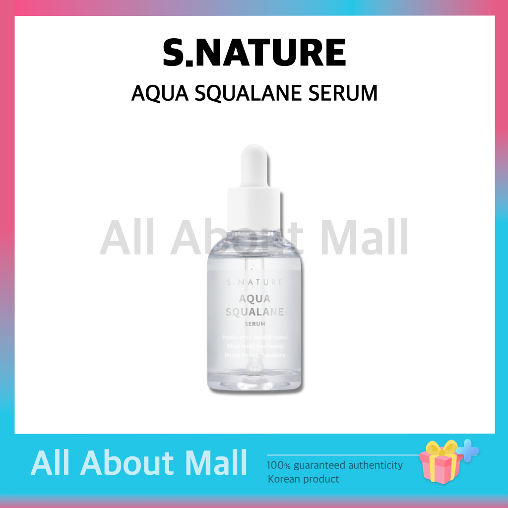 [S.NATURE] AQUA SQUALANE SERUM 50mL / Moisturizing / Soothing / Calming ...