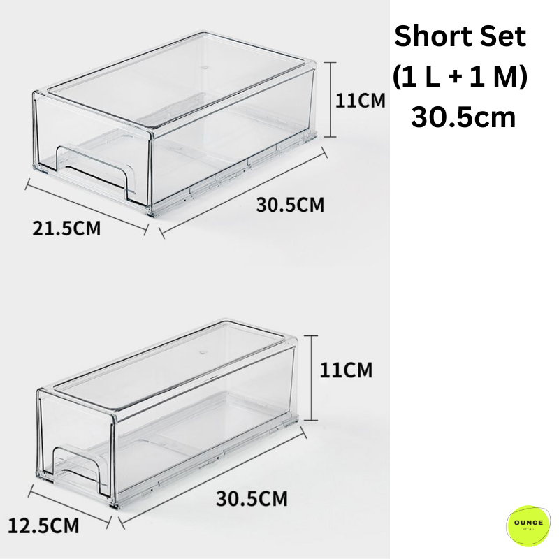 Organiser Storage Boxes Container Drawer-style 30.5cm Stationery ...