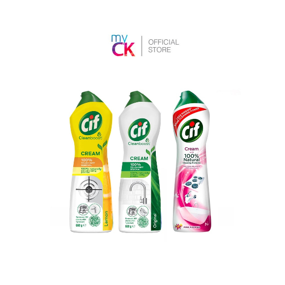 (Bundle of 8) Cif Cream with Micro Crystals Surface Cleaner 660ml ...