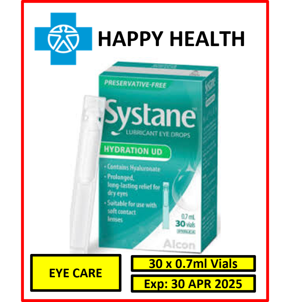 SYSTANE HYDRATION UD Lubricant Eye Drops 30 x 0.7ml Vials | Shopee ...
