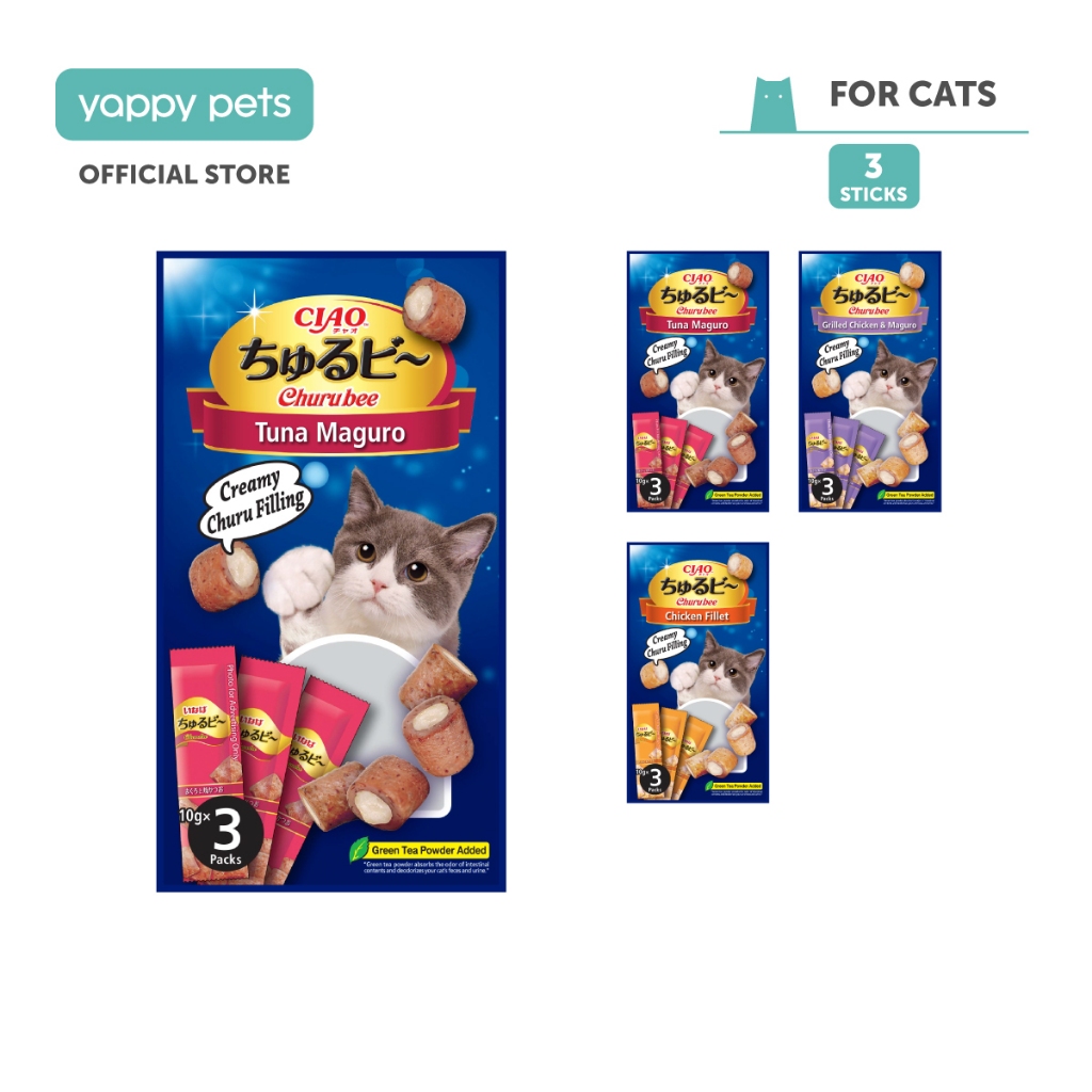 Ciao Churu Bee Liquid Cat Treats 30g (10g x 3) | Meal Topper, Meow Tuna Chicken Maguro wholesale ...