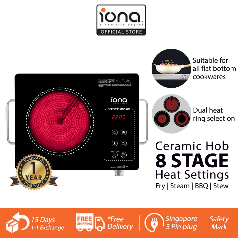 IONA Ceramic Induction Cooker Stove | Multifunctional Electric Infrared ...