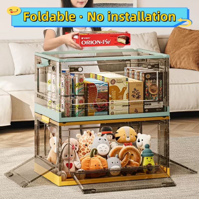 【TOP ONE】Foldable&Stackable&Transparent Storage Box Removable Storage ...