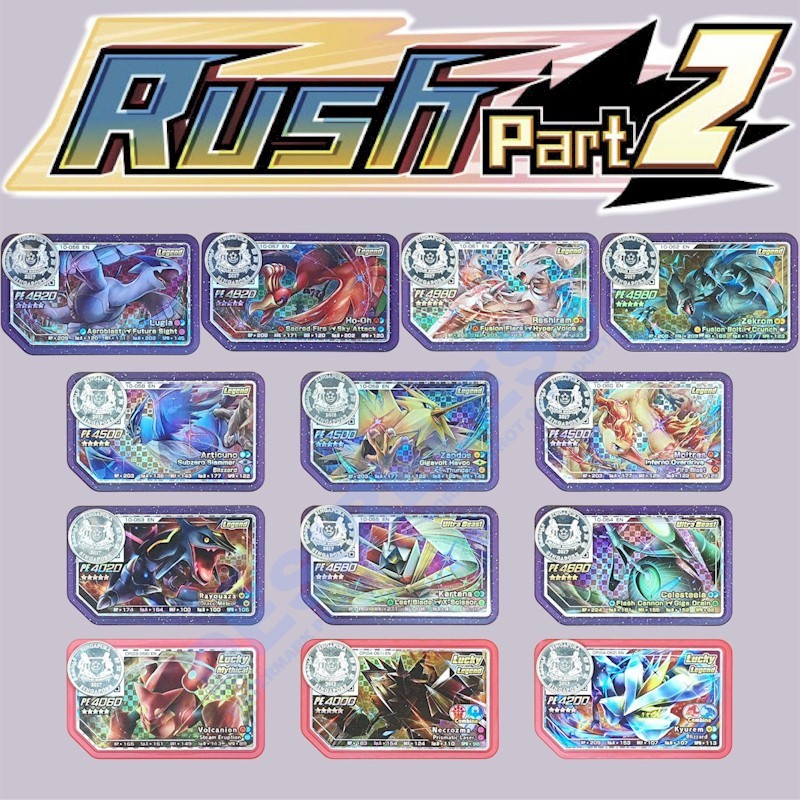 AUTHENTIC Pokémon Ga-Olé Rush Part 1 2 5STAR GENUINE Pokemon GaOle ...